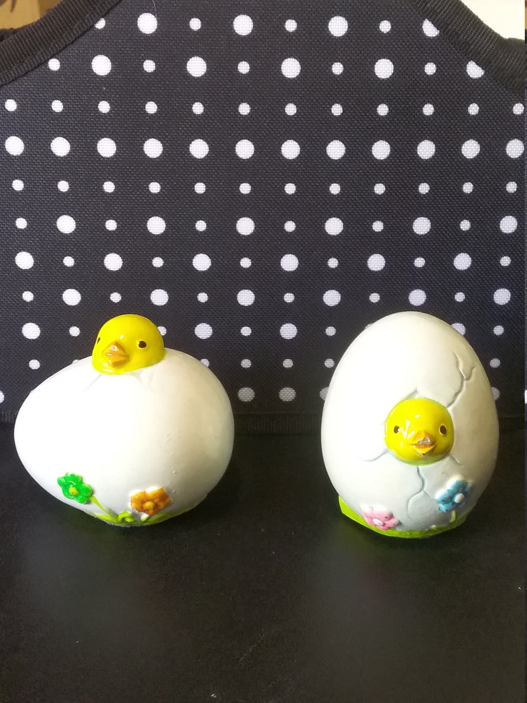 EASTER CHICK EGGS, Vintage Ceramic Easter Eggs With Hatching Chicks and ...
