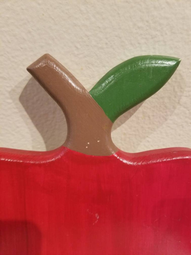 Vintage Rustic WOODEN APPLE Shaped SHELF With 3 Hanging Pegs - Etsy