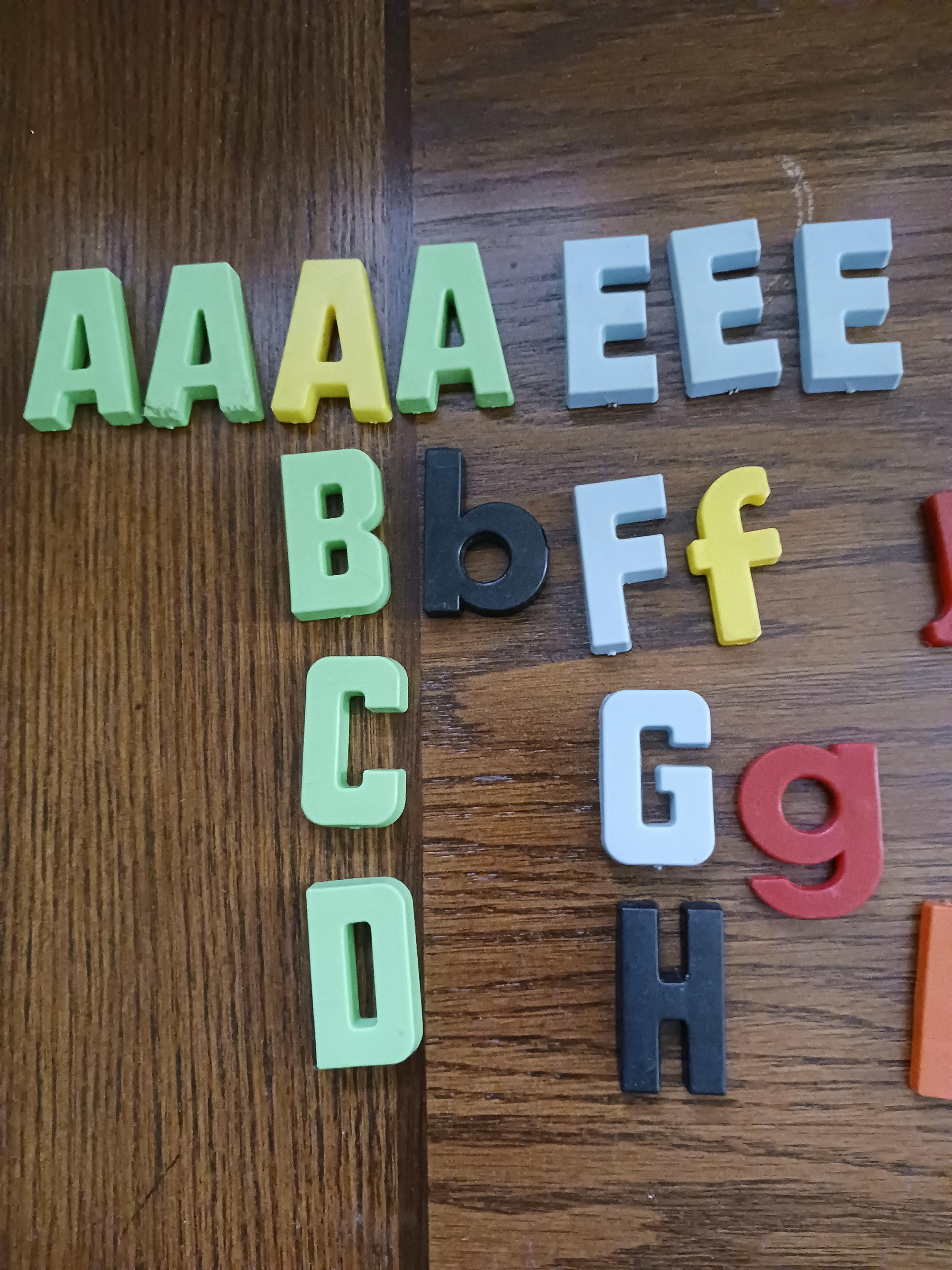 ALPHABET LETTER MAGNETS, Vintage Refrigerator Magnets Lot of 42 ...
