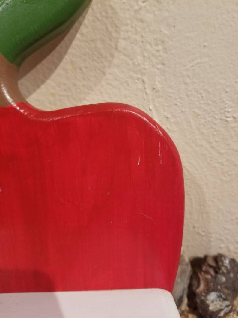 Vintage Rustic WOODEN APPLE Shaped SHELF With 3 Hanging Pegs - Etsy