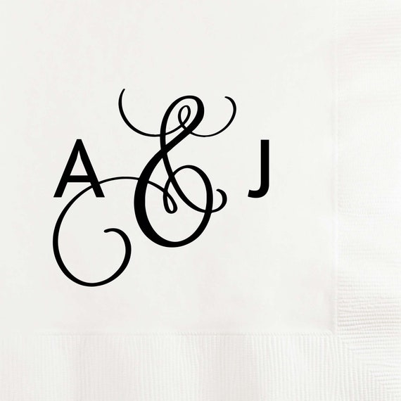 Bride and Groom Initials Custom and Personalized Wedding and - Etsy