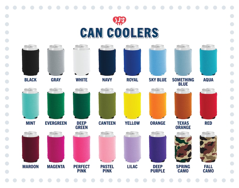 Custom Neoprene Can Coolers, Personalized Can Huggers - Etsy