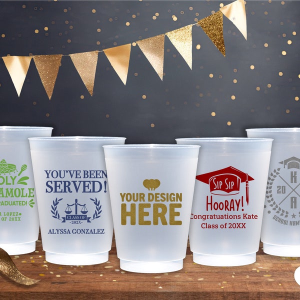 Class of 2024 Graduation Cups Frosted - Etsy