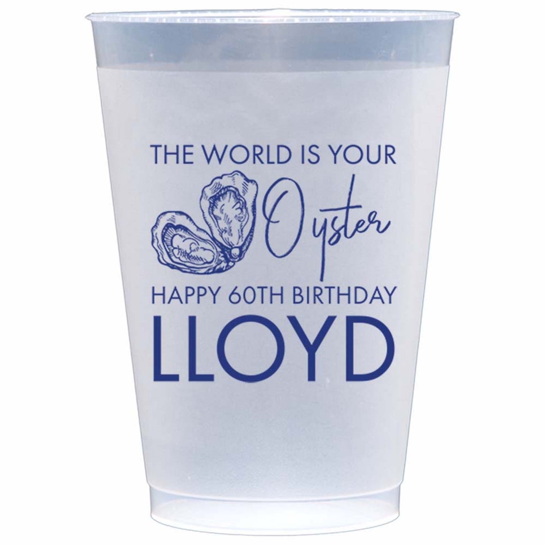 Boat Captain Retirement Custom Printed Party Frosted Flex Shatterproof ...