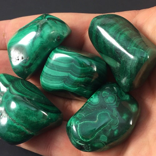 Malachite Stone Natural Malachite Crystal Green Stone - Etsy