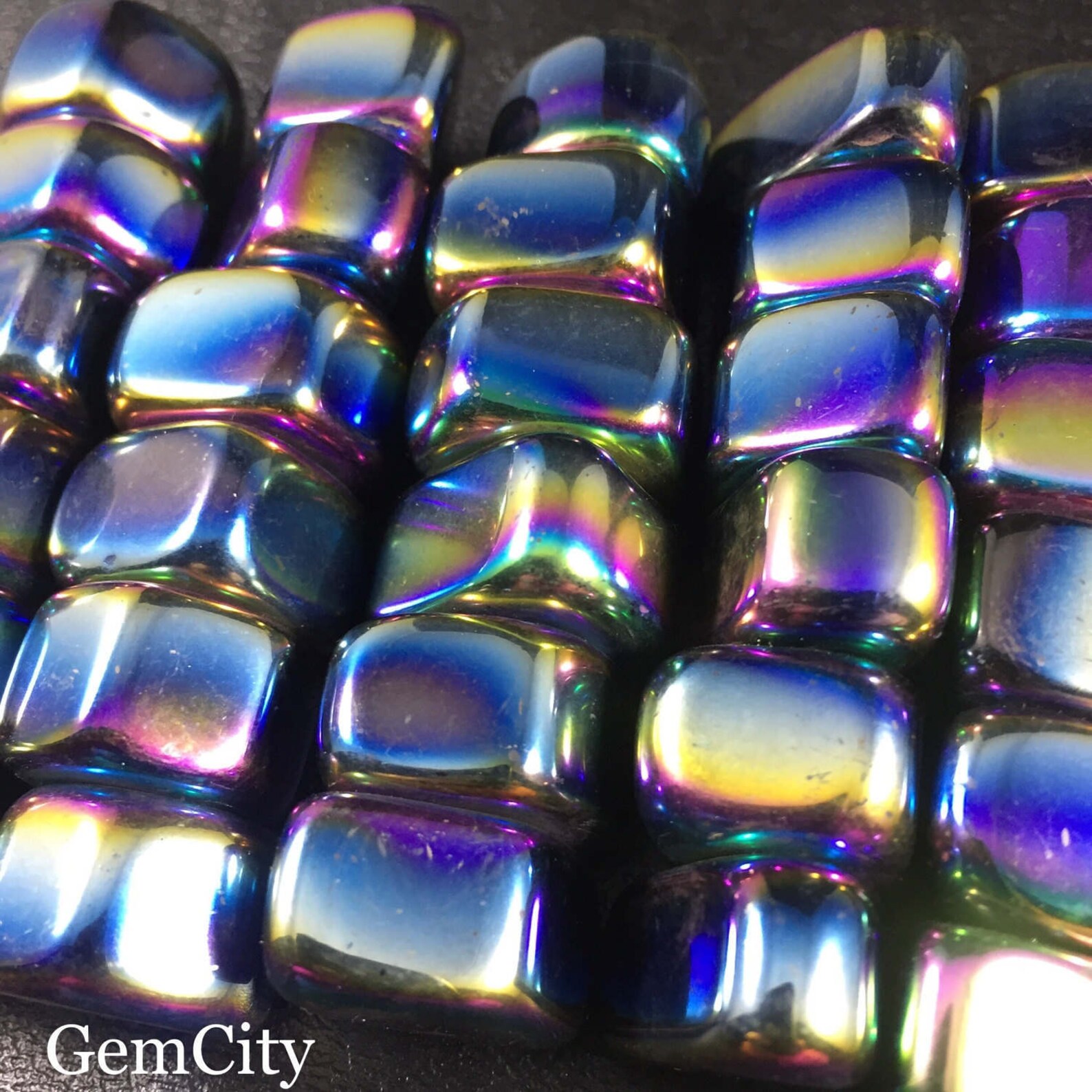 Rainbow Hematite Magnets Magnetic Hematite Stones Magnetic - Etsy
