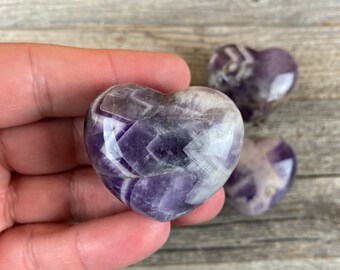 Purple Stone Heart | Etsy