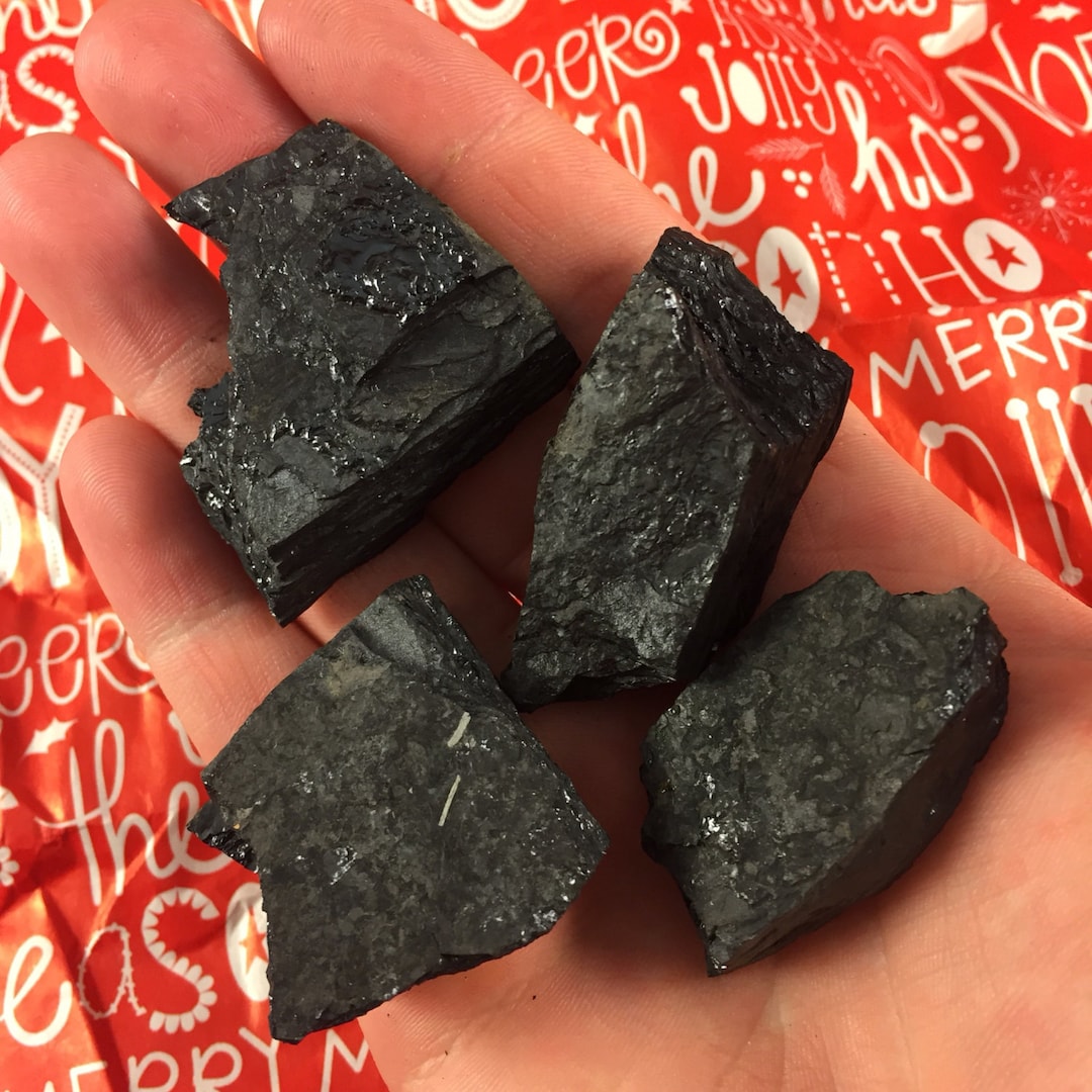 Christmas Coal: Natural Black Raw Lump - Stocking Stuffer - Etsy