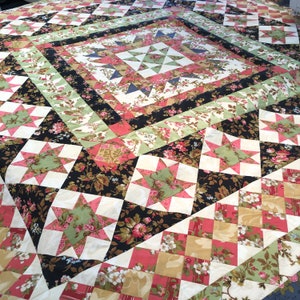 Garden Star Medallion Quilt Pattern PDF DOWNLOADABLE PATTERN - Etsy