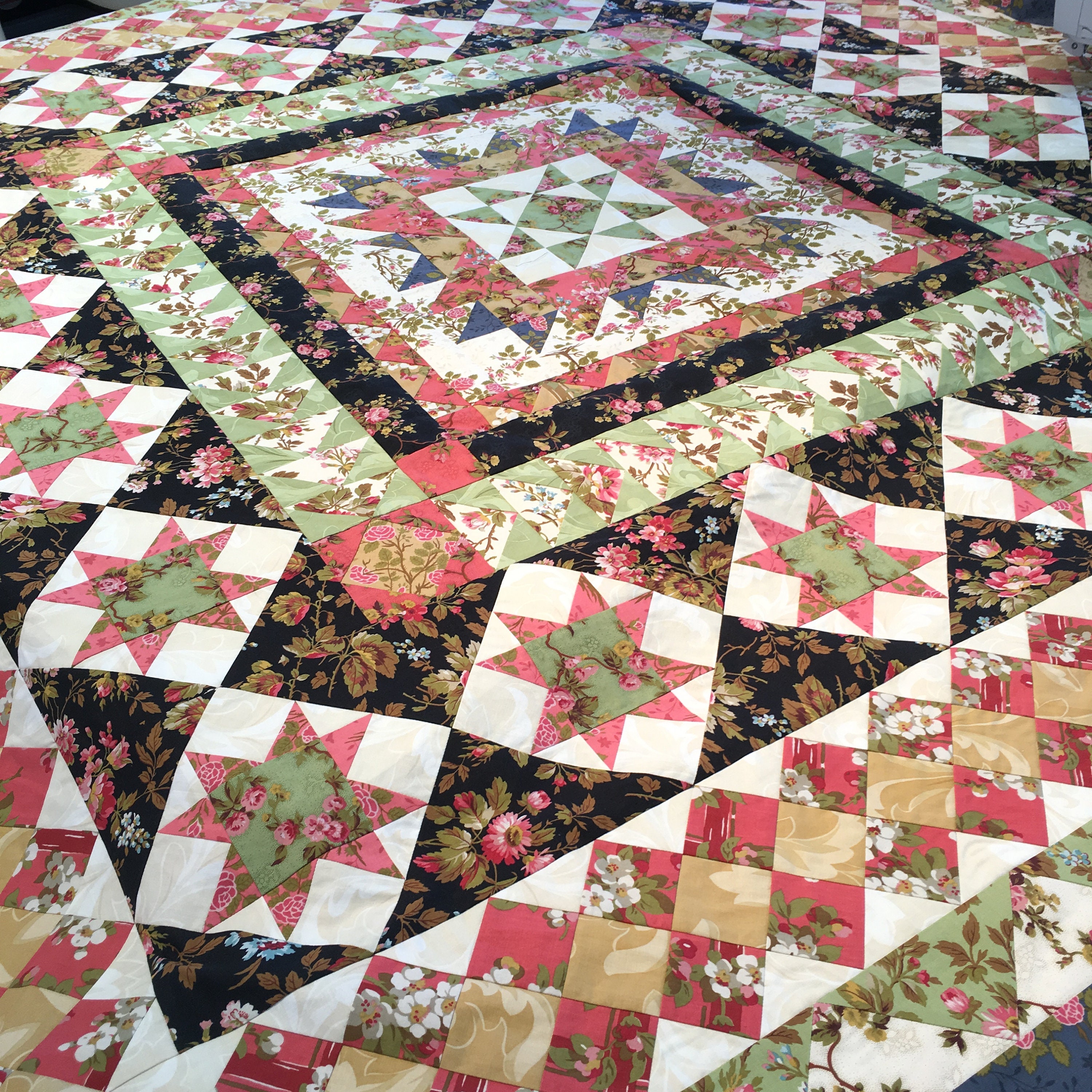 Garden Star Medallion Quilt Pattern PDF DOWNLOADABLE PATTERN - Etsy