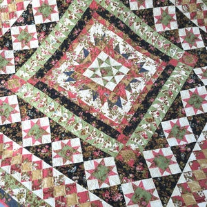 Garden Star Medallion Quilt Pattern PDF DOWNLOADABLE PATTERN - Etsy