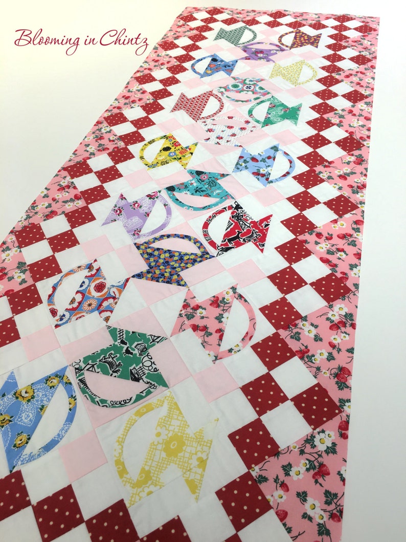 Flower Baskets Table Runner Pattern PDF DOWNLOADABLE PATTERN - Etsy