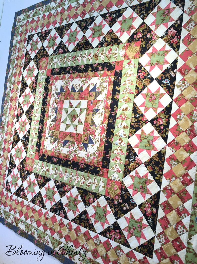 Garden Star Medallion Quilt Pattern PDF DOWNLOADABLE PATTERN - Etsy