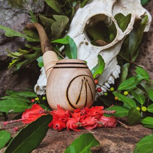 Awen Druid Wood Pipe / Tobacco Pipe for Smoking / Druid Celtic Pagan ...