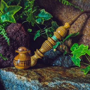 Celtic Irish Alphabet Ogham Druid Tobacco Pipe / Churchwarden ...