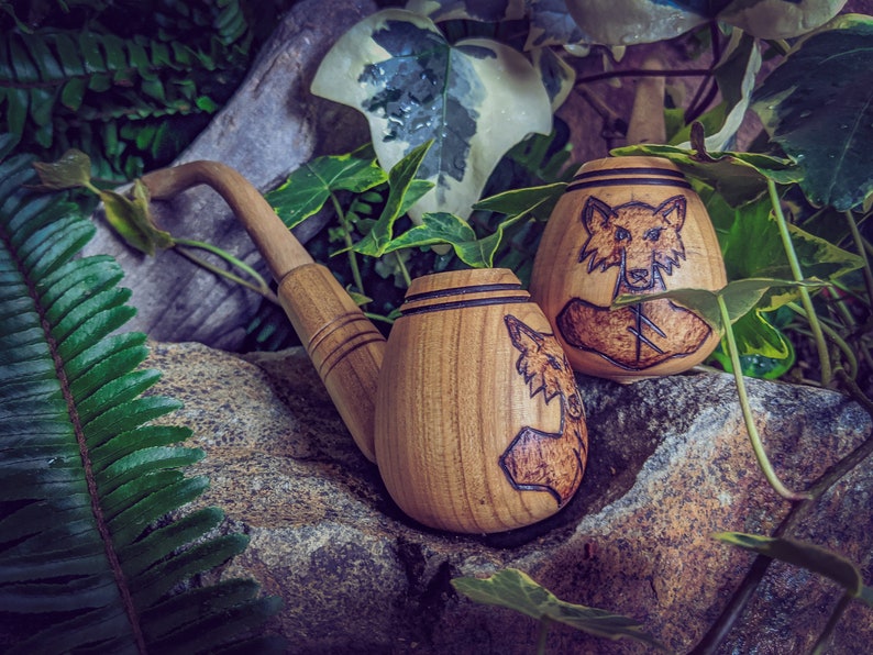 Odin Mjolnir Tobacco Pipe for Smoking / Pagan Druid Ansuz Thor Viking ...