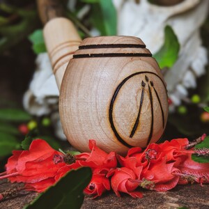 Awen Druid Wood Pipe / Tobacco Pipe for Smoking / Druid Celtic Pagan ...