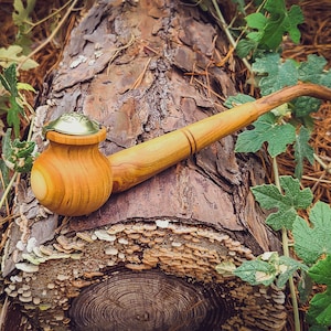 Wizard Pipe / Natural Wood Extra Long Tobacco Pipe for Smoking With a ...