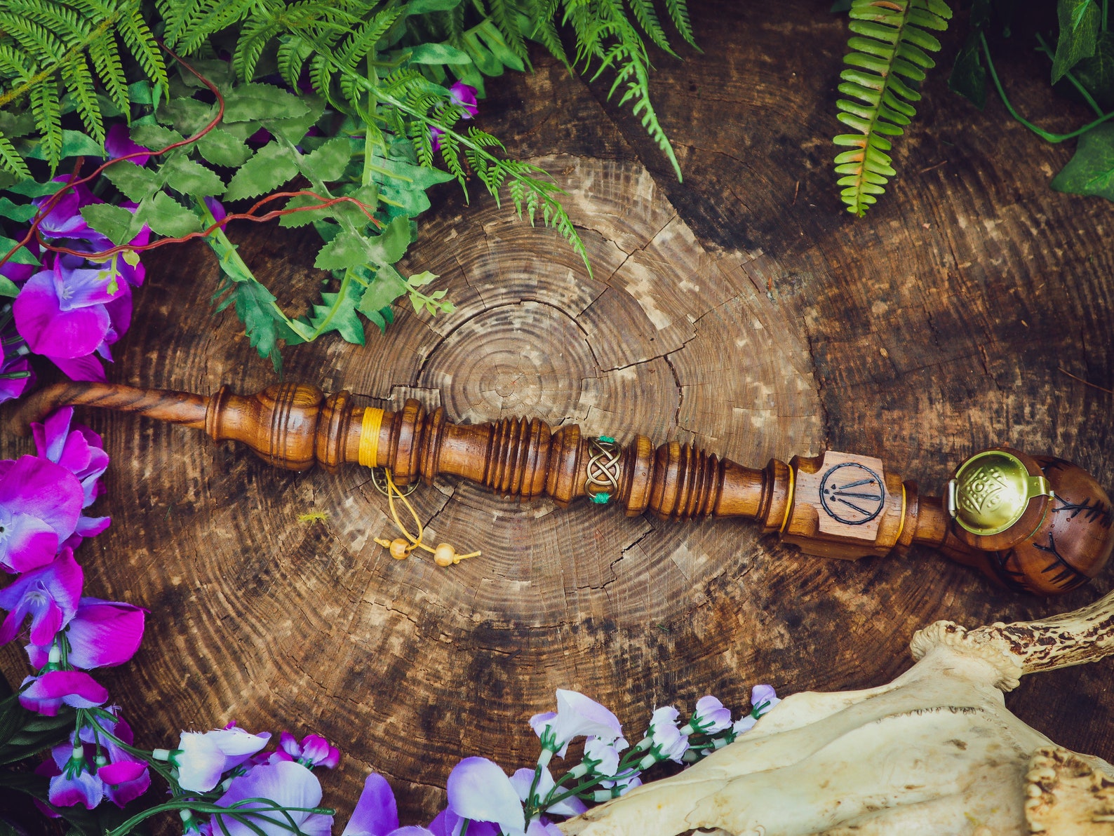 Druid Ogham Tobacco Pipe / Churchwarden Extra Longstem / - Etsy