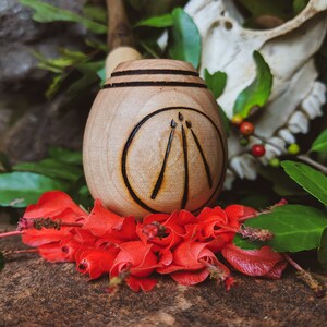 Awen Druid Wood Pipe / Tobacco Pipe for Smoking / Druid Celtic Pagan ...