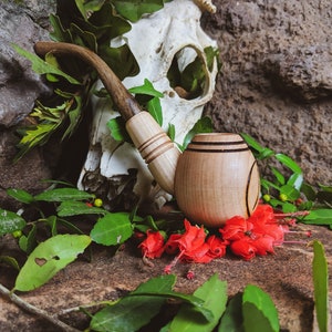 Awen Druid Wood Pipe / Tobacco Pipe for Smoking / Druid Celtic Pagan ...