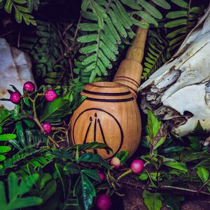 Awen Tobacco Pipe for Smoking / Welsh Druid Pipe / Wooden Handmade Pipe ...