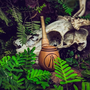 Awen Tobacco Pipe for Smoking / Welsh Druid Pipe / Wooden Handmade Pipe ...