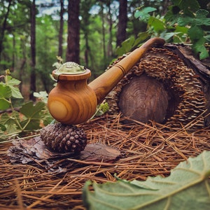 Wizard Pipe / Natural Wood Extra Long Tobacco Pipe for Smoking With a ...