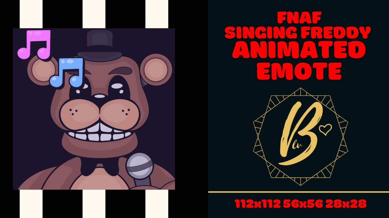 Five Nights at Freddy's Animated Singing Emote - Etsy