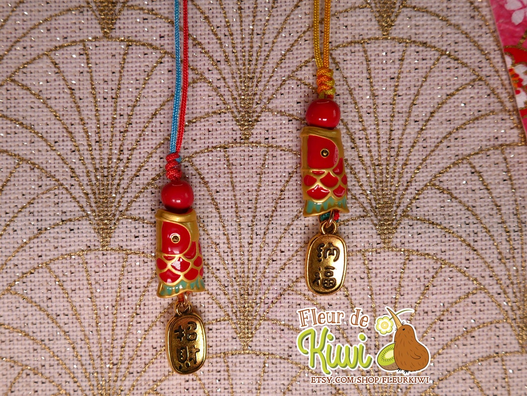 Japanese Koi Carp, Chinese Dragon Fish, Key Ring, Hanging Decoration ...