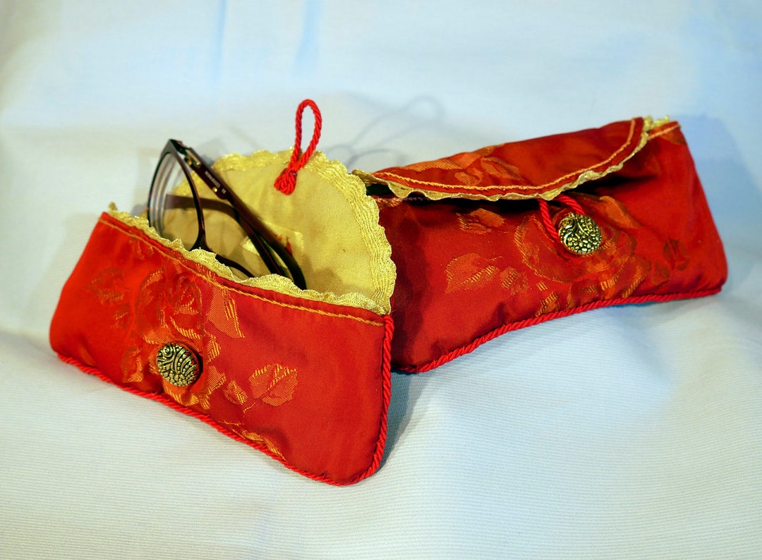 Red Glasses Case 2 Sizes - Etsy