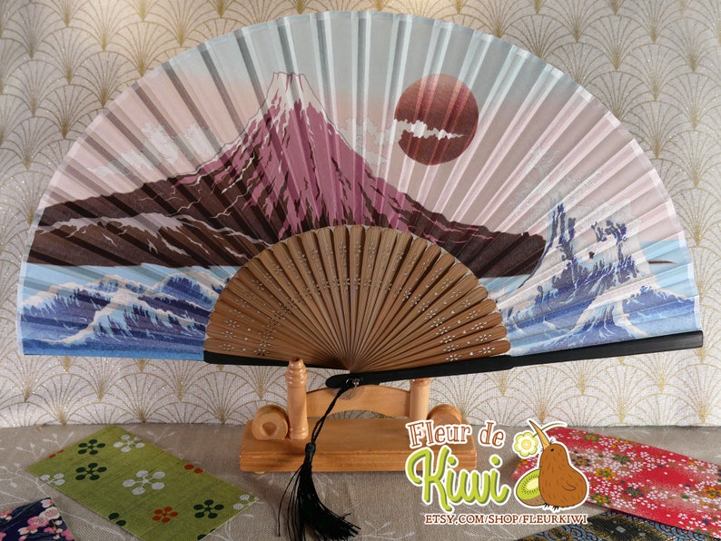 Hokusai Wave Folding Fan, Japanese Fan, Japanese Style Decoration ...
