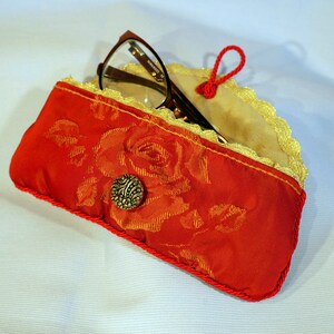 Red Glasses Case 2 Sizes - Etsy