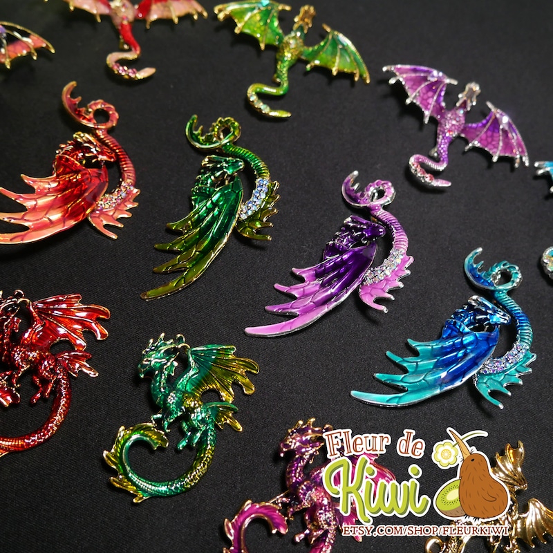 Dragon Brooch - Etsy