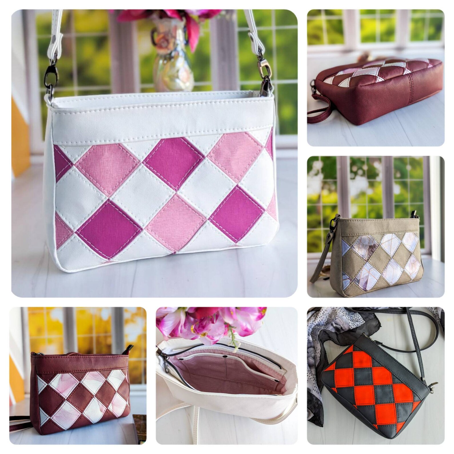 Crystal Crossbody, Pdf Sewing Pattern, Diy Handbag, Quilt Designs ...