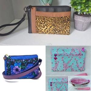 Jackie Wristlet Pattern, PDF Sewing Pattern, Handbag Tutorial, Diy ...