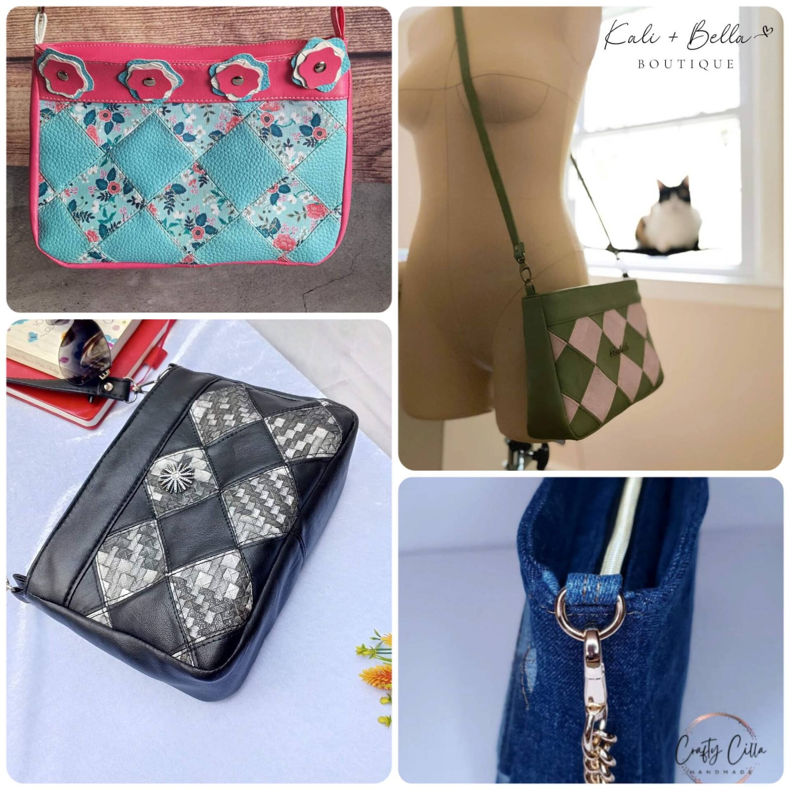 Crystal Crossbody, Pdf Sewing Pattern, Diy Handbag, Quilt Designs ...