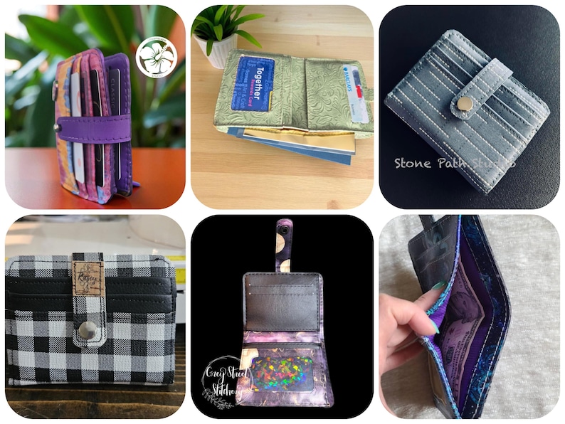 Sakina Bi-fold Wallet Pattern, Sewing Tutorial for Handmade Wallets ...