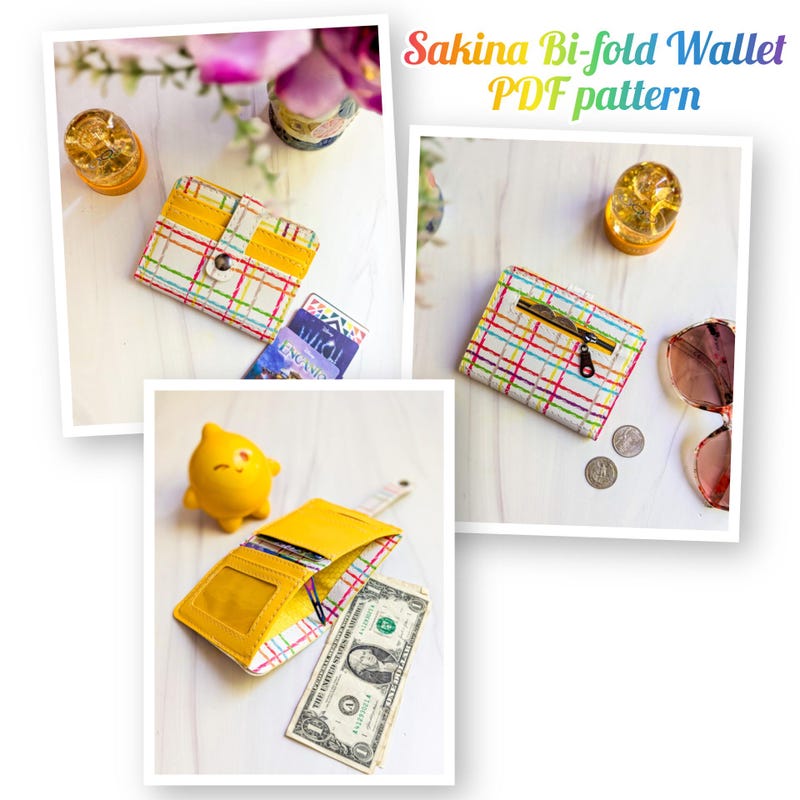 Snap Card Wallet Pattern - Etsy