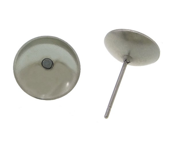 25 Pairs Stainless Steel Stud Posts With 7.5mm Cup and Tension - Etsy