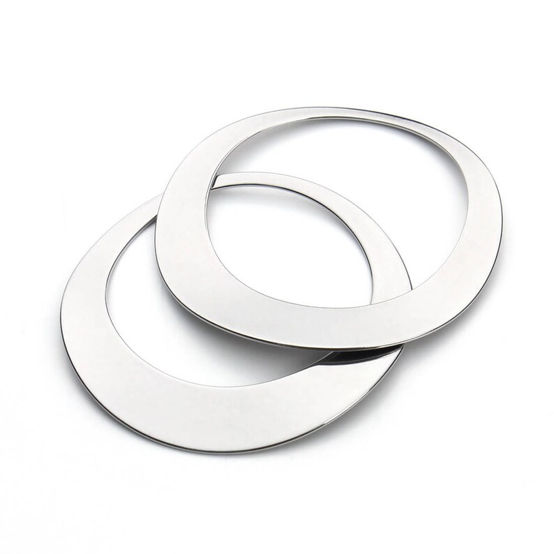 2 Pieces Stainless Steel Large Linking Connector Rings - Etsy