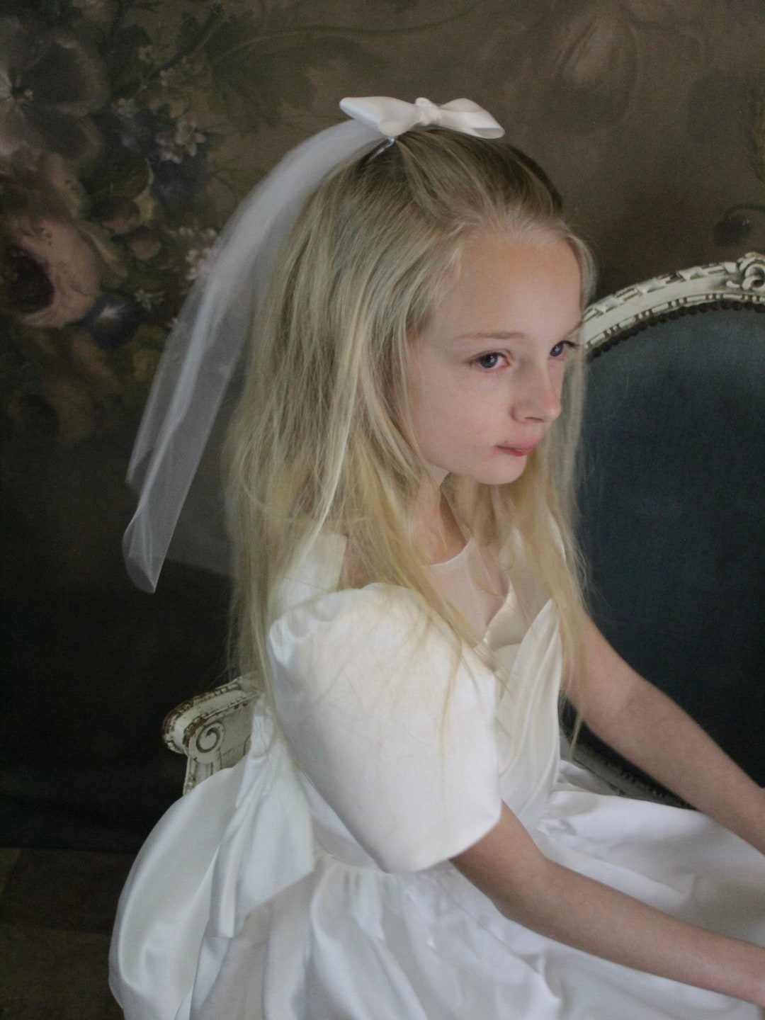 Simple One-tier Communion Veil | Confirmation Veil | First Communion ...