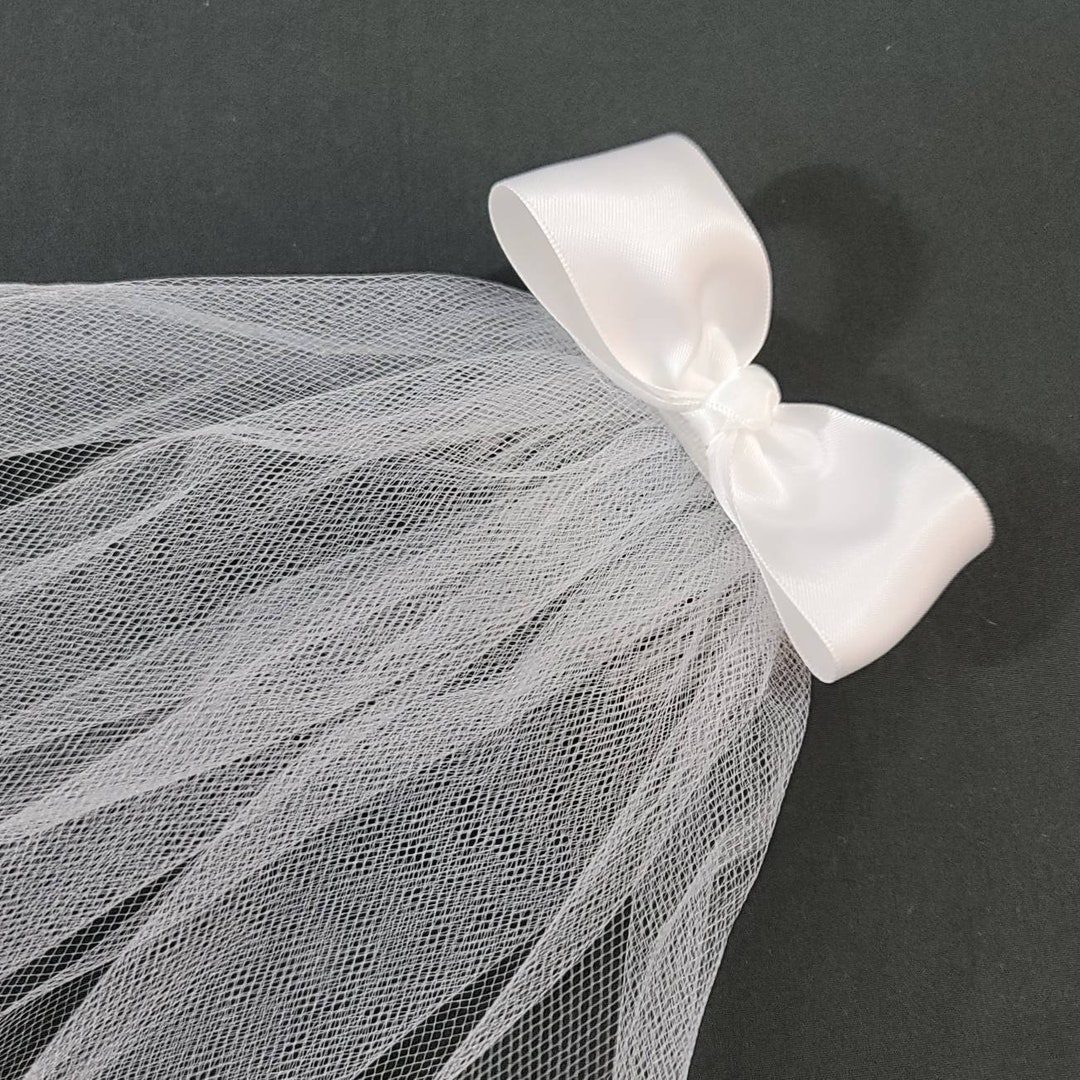 Simple One-tier Communion Veil Confirmation Veil First Communion Veil ...