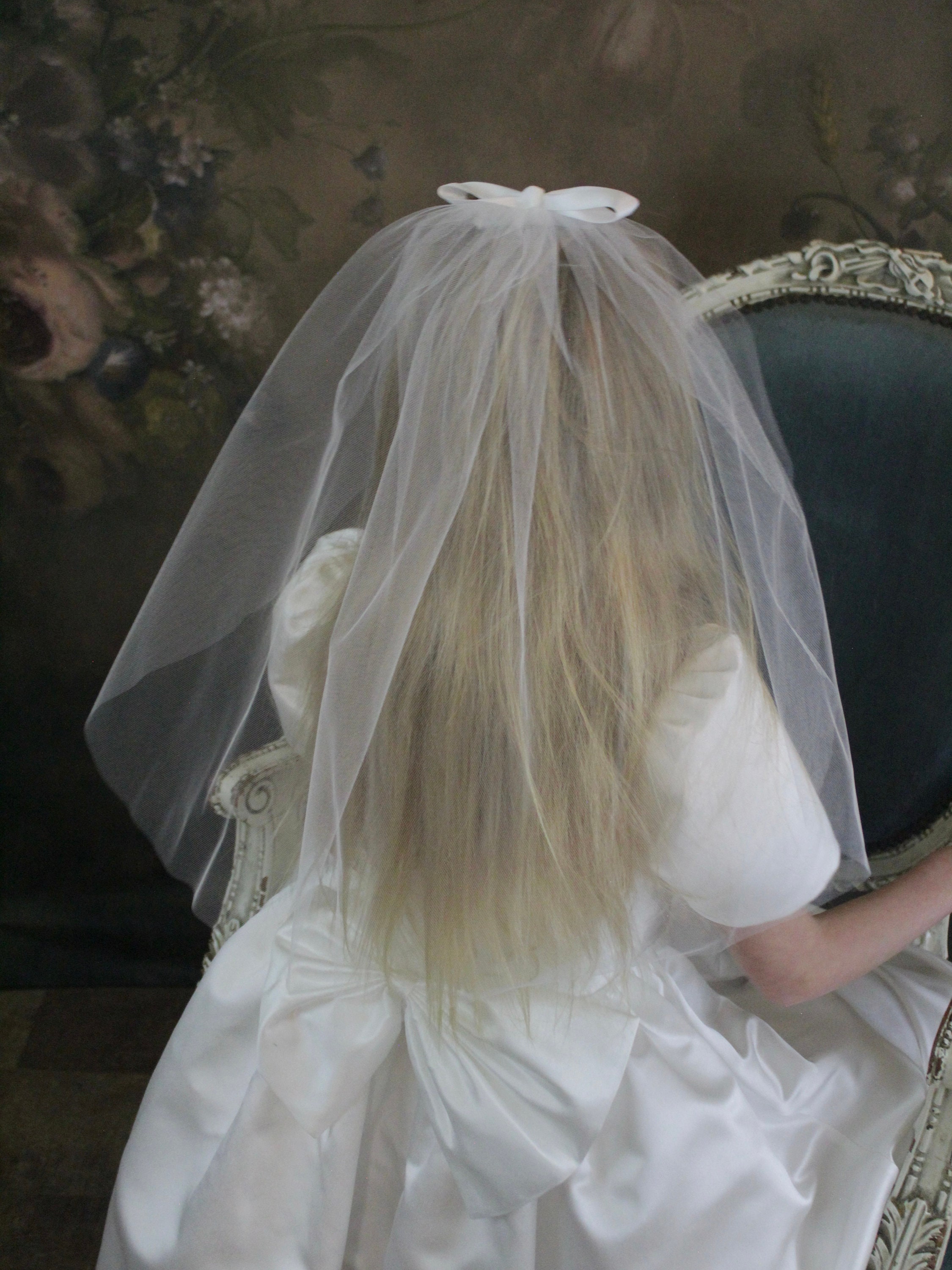 Simple One-tier Communion Veil | Confirmation Veil | First Communion ...