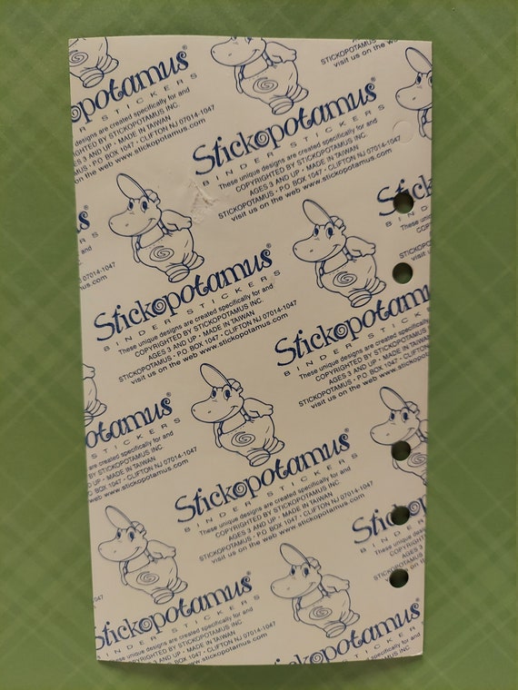 Stickers, Labels & Tags 22 stickers per sheet Vintage Stickopotamus ...