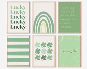 St. Patricks Day Art Print Bundle Set of 6 8x10 Gallery Wall - Etsy