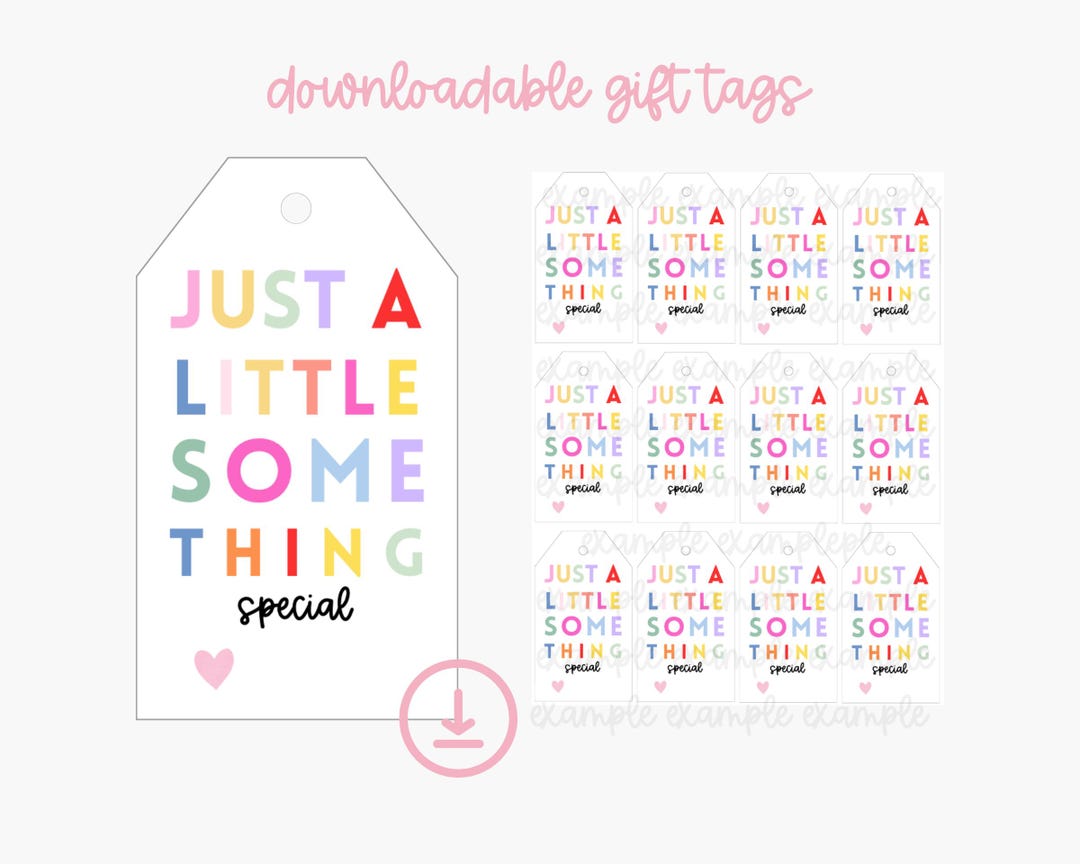 Colorful Special Gift Tags Printable | Print at Home | Bow Downloadable ...
