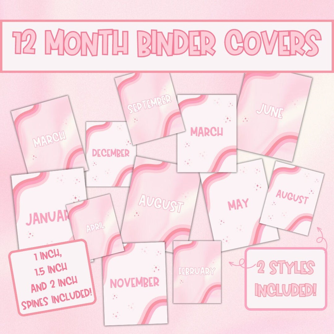 Teacher Preppy Pink Binder Covers and Spines Printable, Fun, Teacher ...