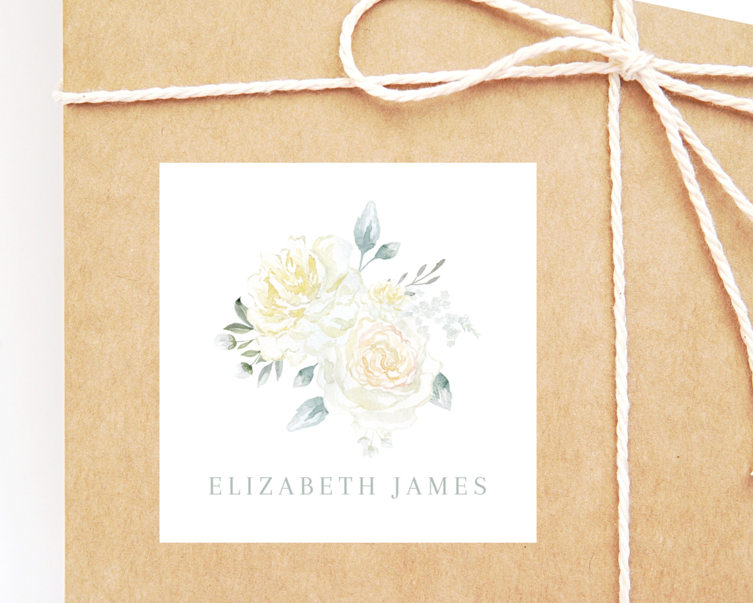 Gift Enclosure Floral Card Sticker for Gift Giving, Gift Tag for ...