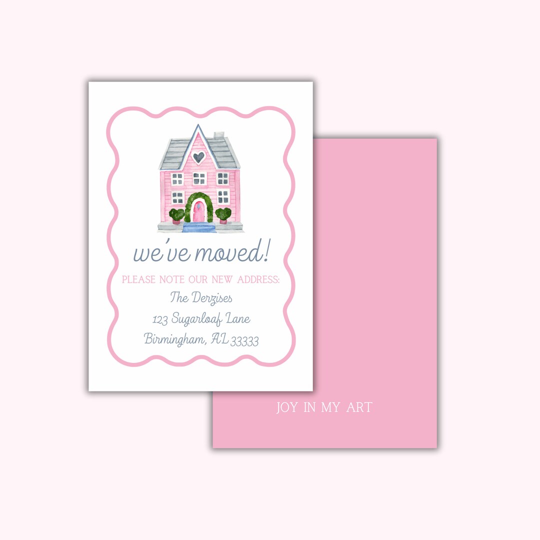 We've Moved Announcement Cards, New Home Postcard, New House, New ...